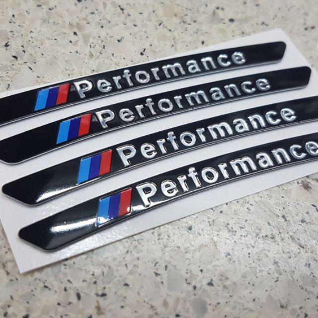 PERFORMANCE STICKER WHEEL RIM บีเอ็ม สติกเกอร์ติดขอบล้อ 1 ชุด 4 ชิ้น ...