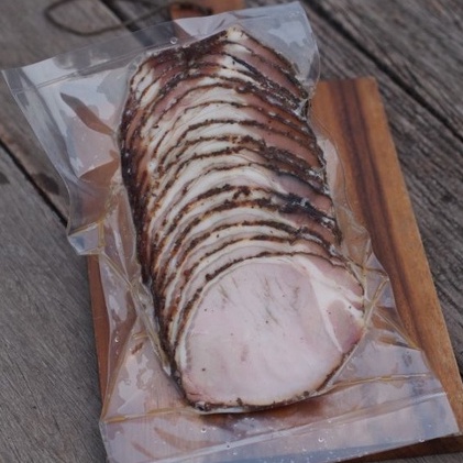 Smoked pepper ham (size 125g/ 250g/ 500g/ pack) - แฮมพริกไทยดำรมควัน รม ...