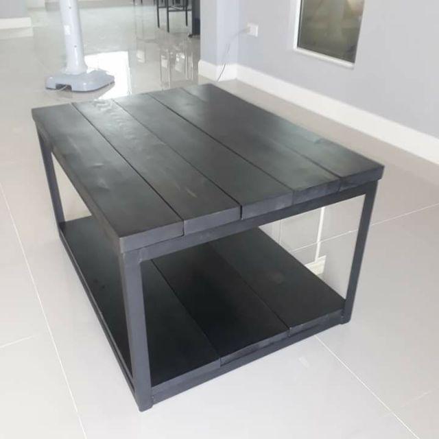 โต๊ะกลางโซฟา loft ไม้จริง | Shopee Thailand