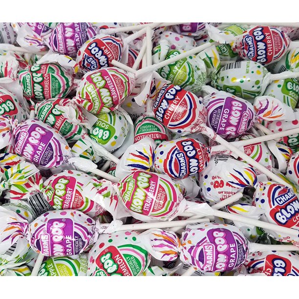 Charms Blow Pop Bubble Gum Lollipop ขนม usa | Shopee Thailand