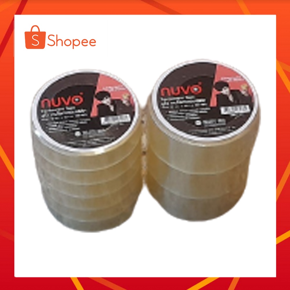 Nuvo เทปOPP เทปสีใน Nuvo แกน 1.5 นิ้ว หน้ากว้าง 1/2 นิ้ว, 1 นิ้ว ความ ...