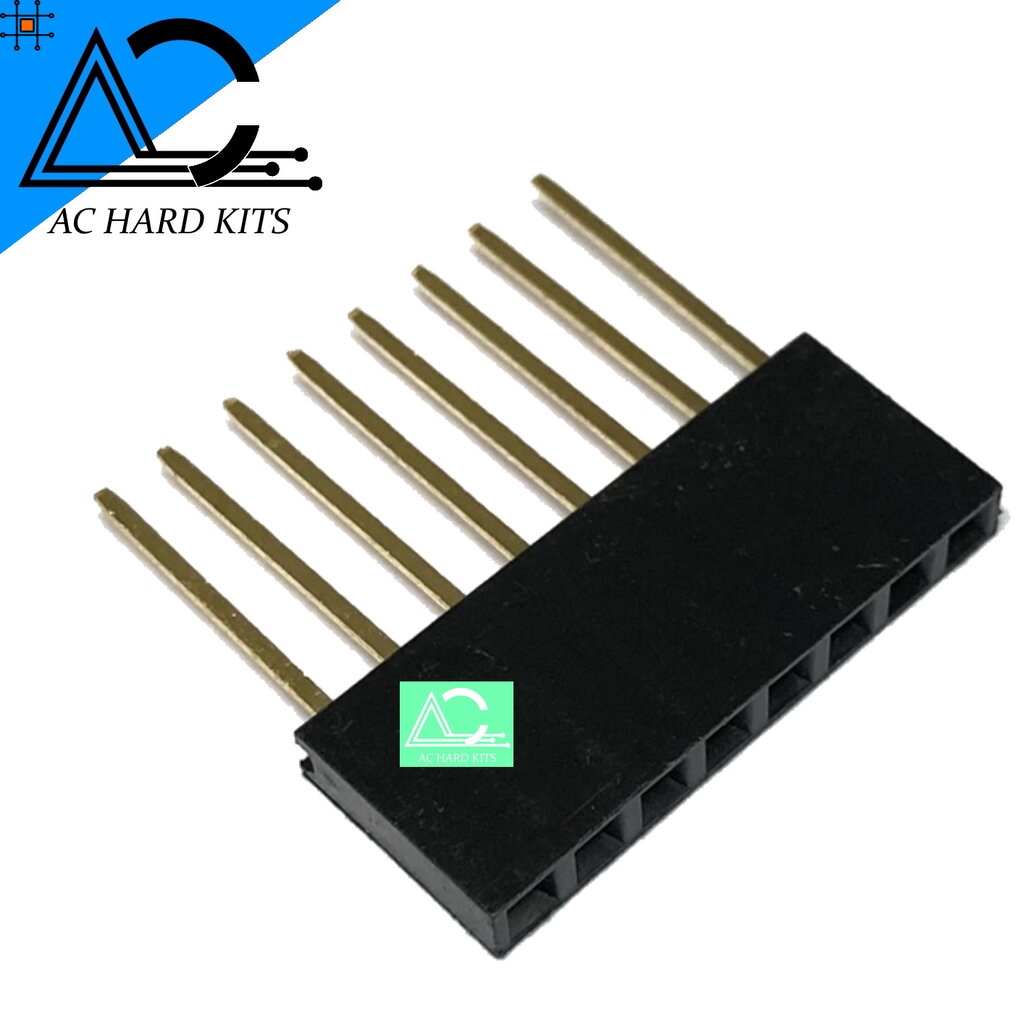 แบบขาตรงยาว 1x8 pin 2.54mm Single Row Female | Shopee Thailand