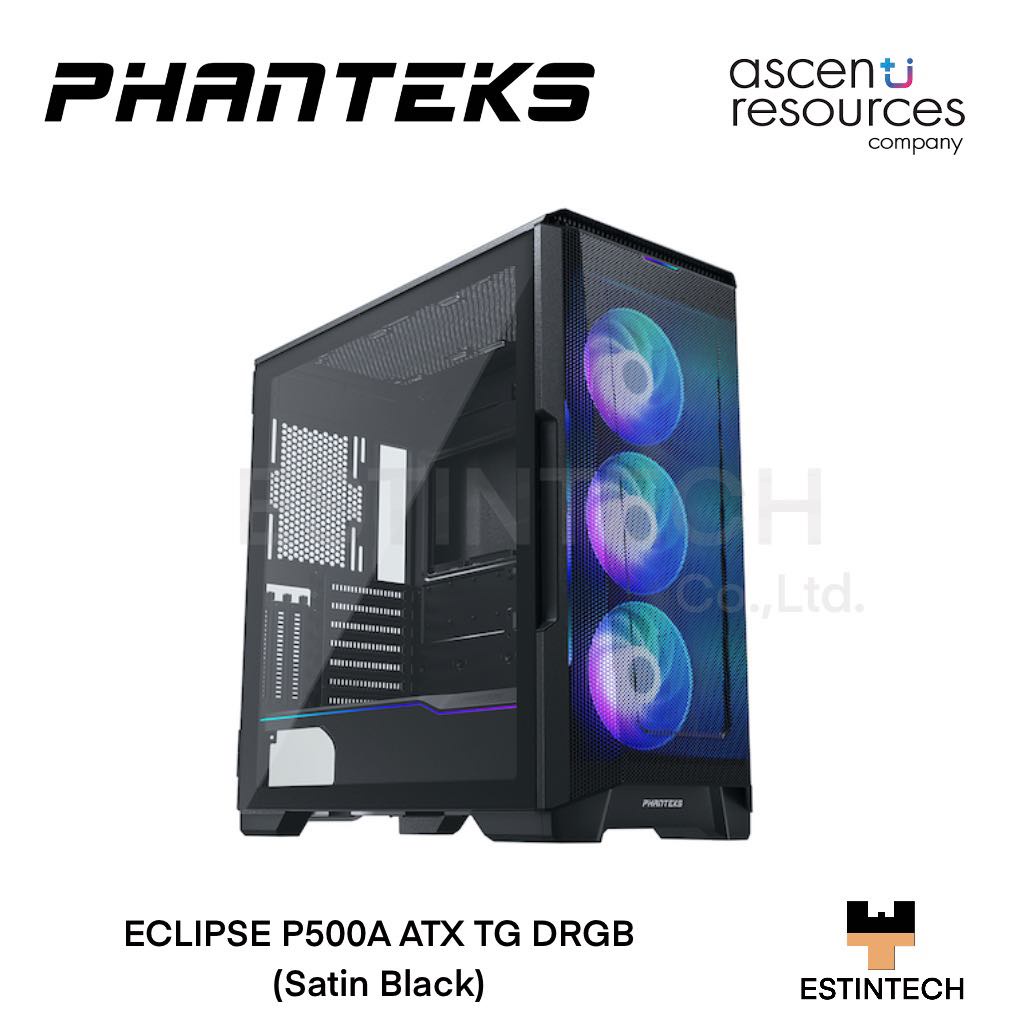 Case (เคส) PHANTEKS Eclipse P500A ATX TG DRGB (Satin Black) ของใหม่ประกัน 2ปี | Shopee Thailand