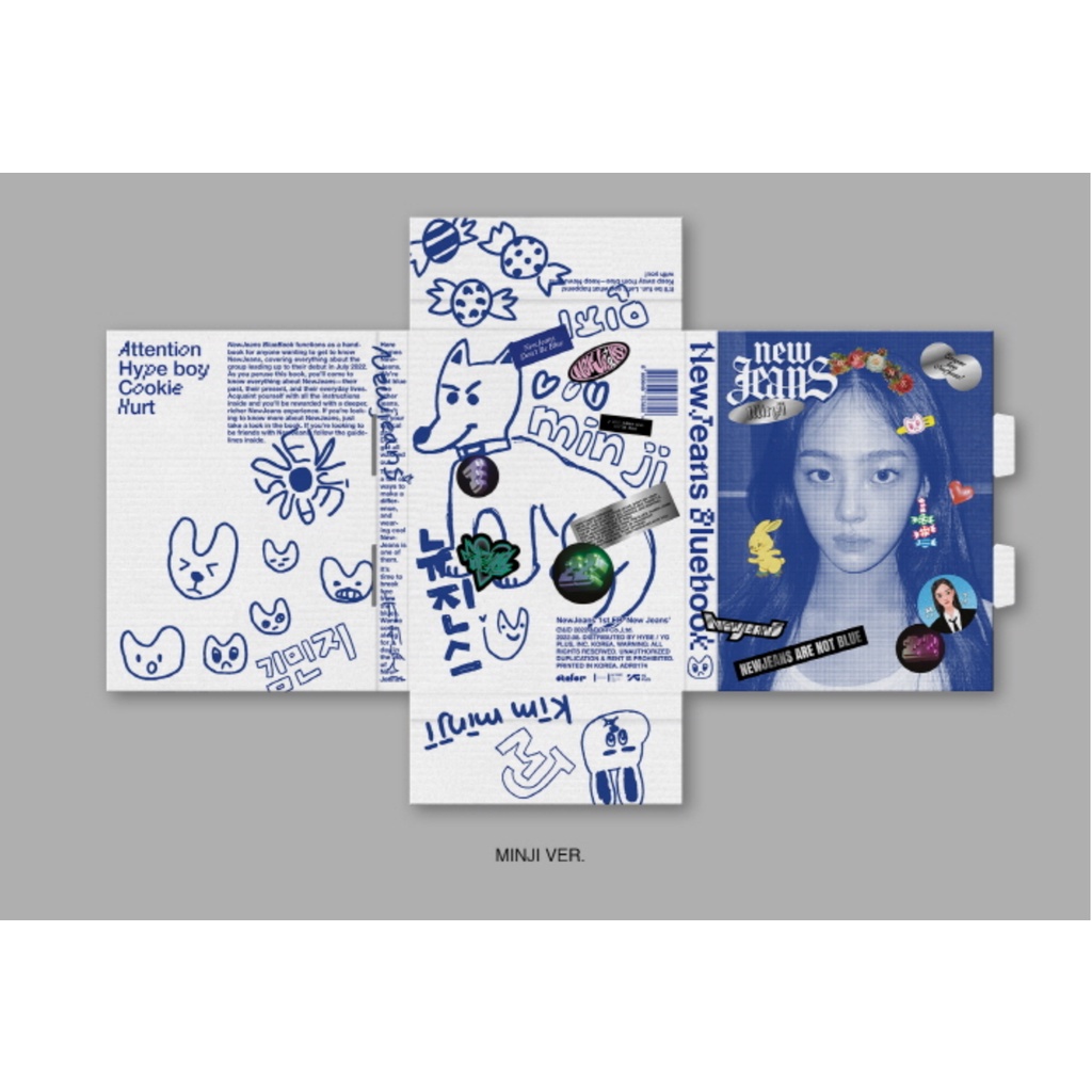 🔴ลด 30% SHOPEE LIVE🔴 พร้อมส่งทุกปก [NewJeans/NJZ] อัลบั้ม 1st EP 'New Jeans' [Bluebook ver ...