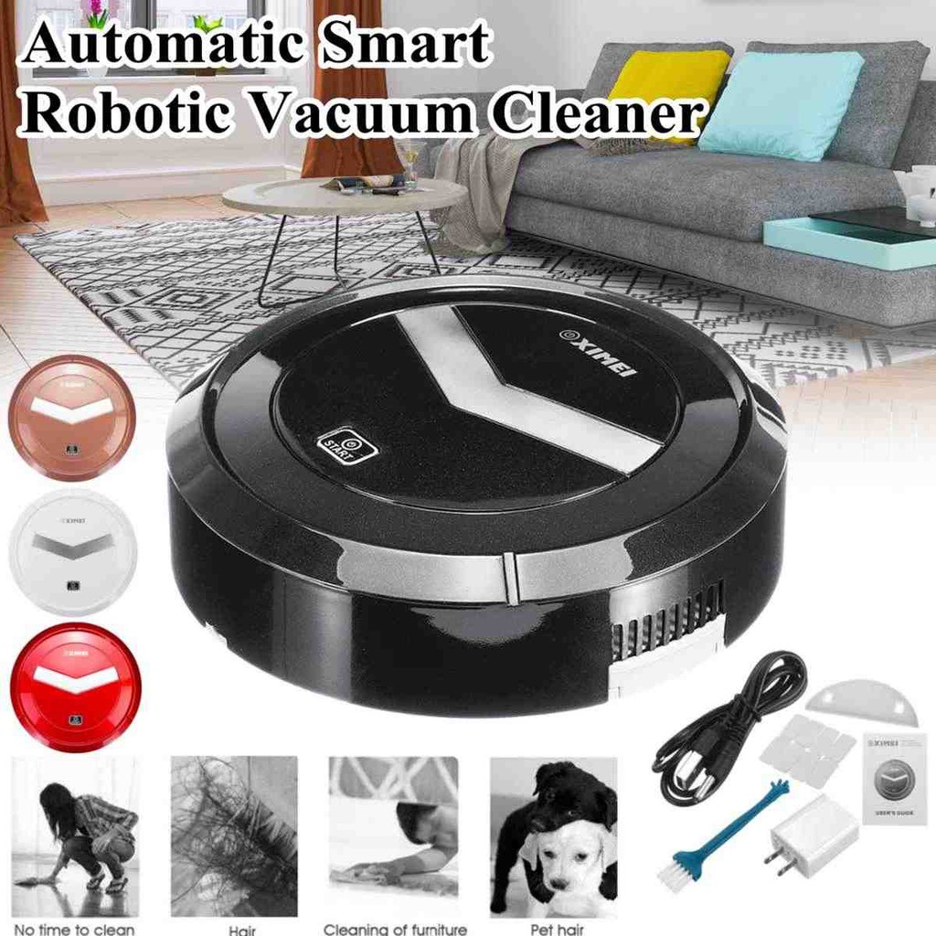 SMART ROBOT หุ่นยนต์ดูดฝุ่นเก็บเศษขยะอัตโนมัติ | Shopee Thailand