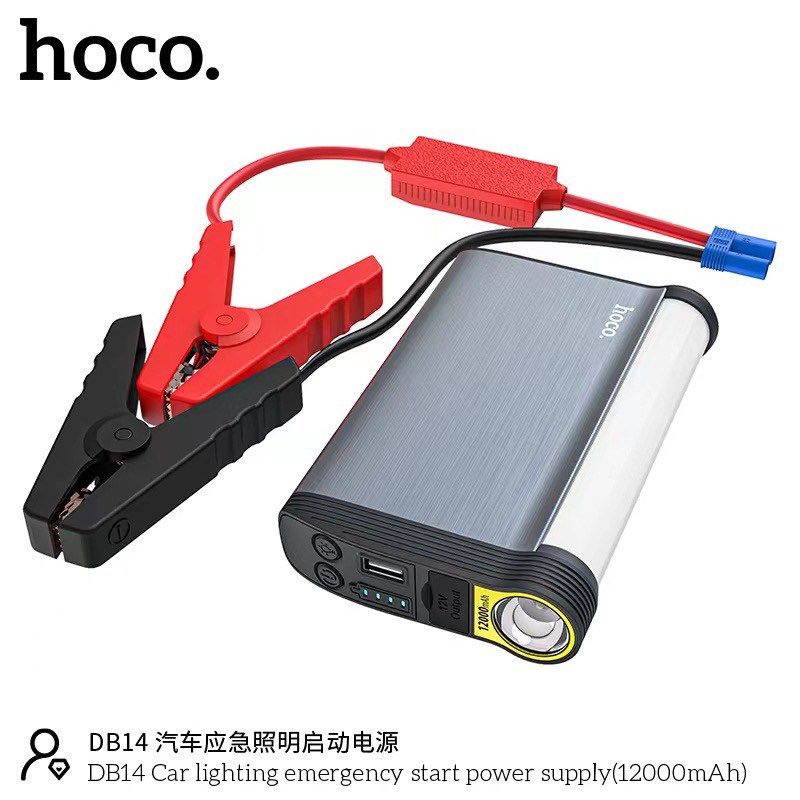 Hoco DB14 Jump Start Power Bank 12,000 mAh จัมป์สตาร์ท รถยนต์ รถมอเตอร์ ...