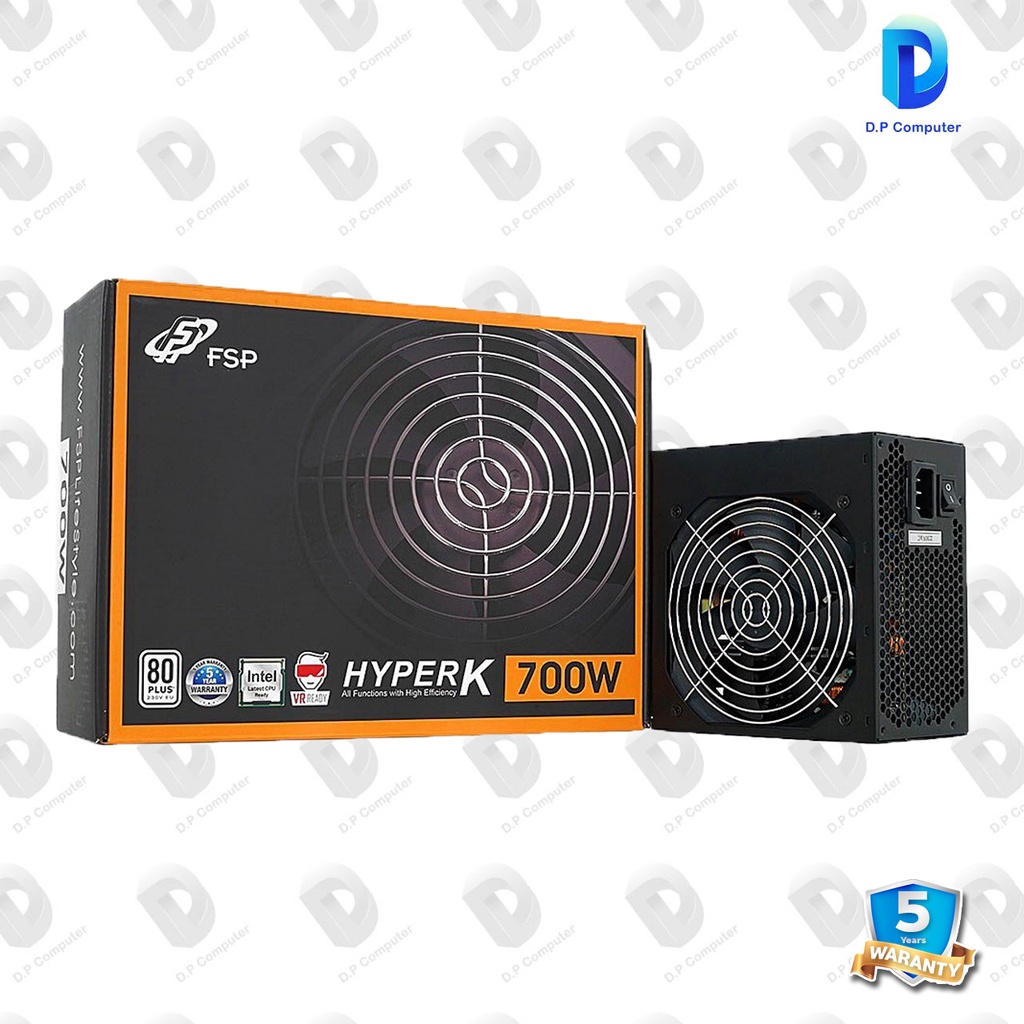 POWER SUPPLY (อุปกรณ์จ่ายไฟ) FSP HYPER K 700W สินค้าใหม่ รับประกัน 5 ปี ...