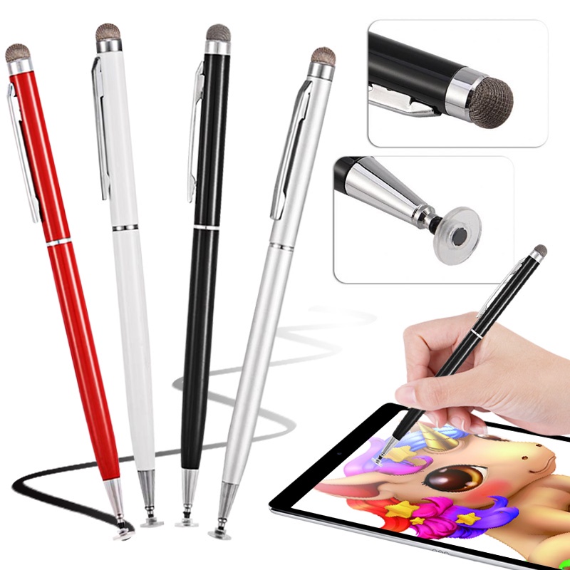 2 In 1 Stylus Pen Tablet Drawing Writing Capacitive Pencil for iphone ...
