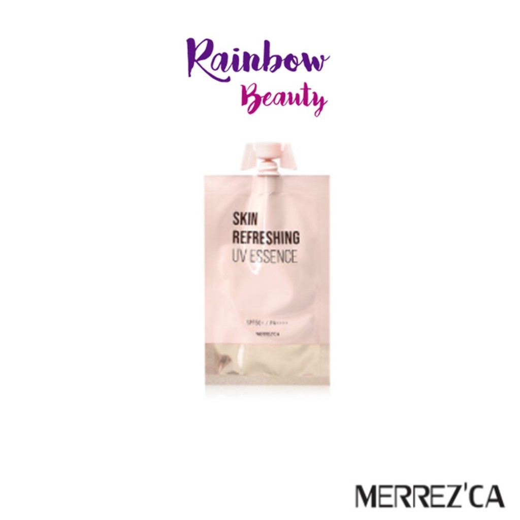 (แบบซอง)Merrezca Skin Refreshing UV Essence SPF50+/PA++++ 5ml เอสเซนส์ ...