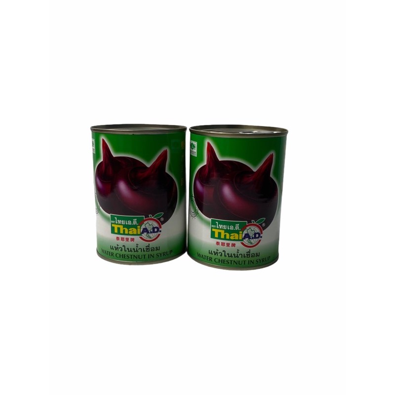 แห้วในน้ำเชื่อม WATER CHESTNUT IN SYRUP รุ่นกระป๋อง 565g ฉลากสีเขียว ...