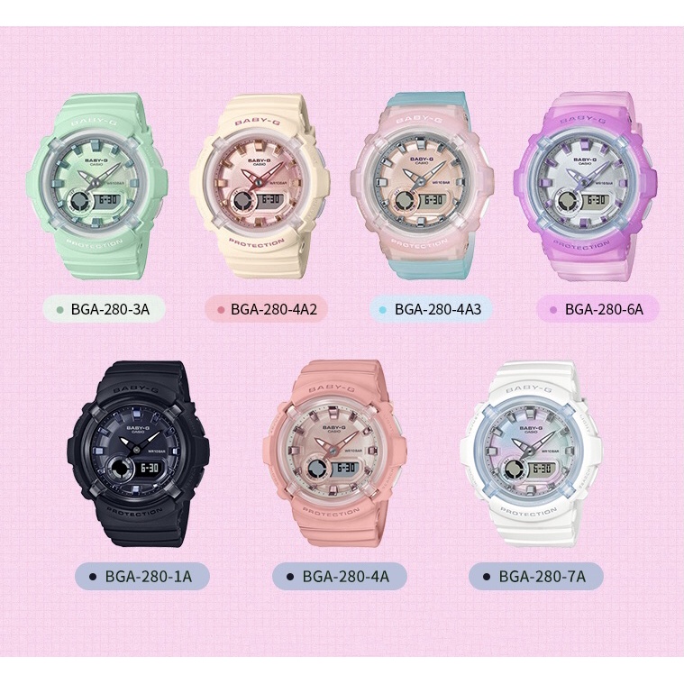 NEW 2021นาฬิกา Casio BABY G BGA-280 SEREISของแท้ รุ่น BGA-280 | Shopee ...
