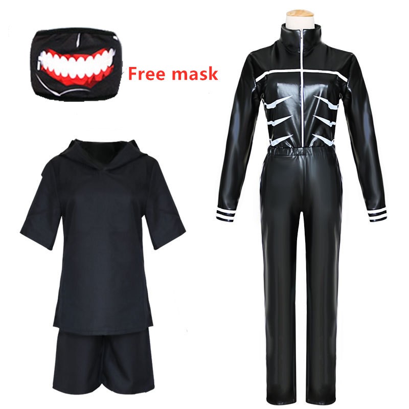 Tokyo Ghoul Jin Muyan Food Seed Battle Suit 4-piece Cosplay Anime ...