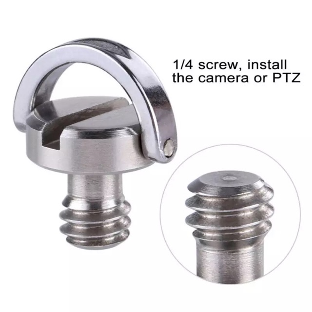 1/4" Metal C-Ring Camera Screw For Tripod Rapid Quick Release Plate ...