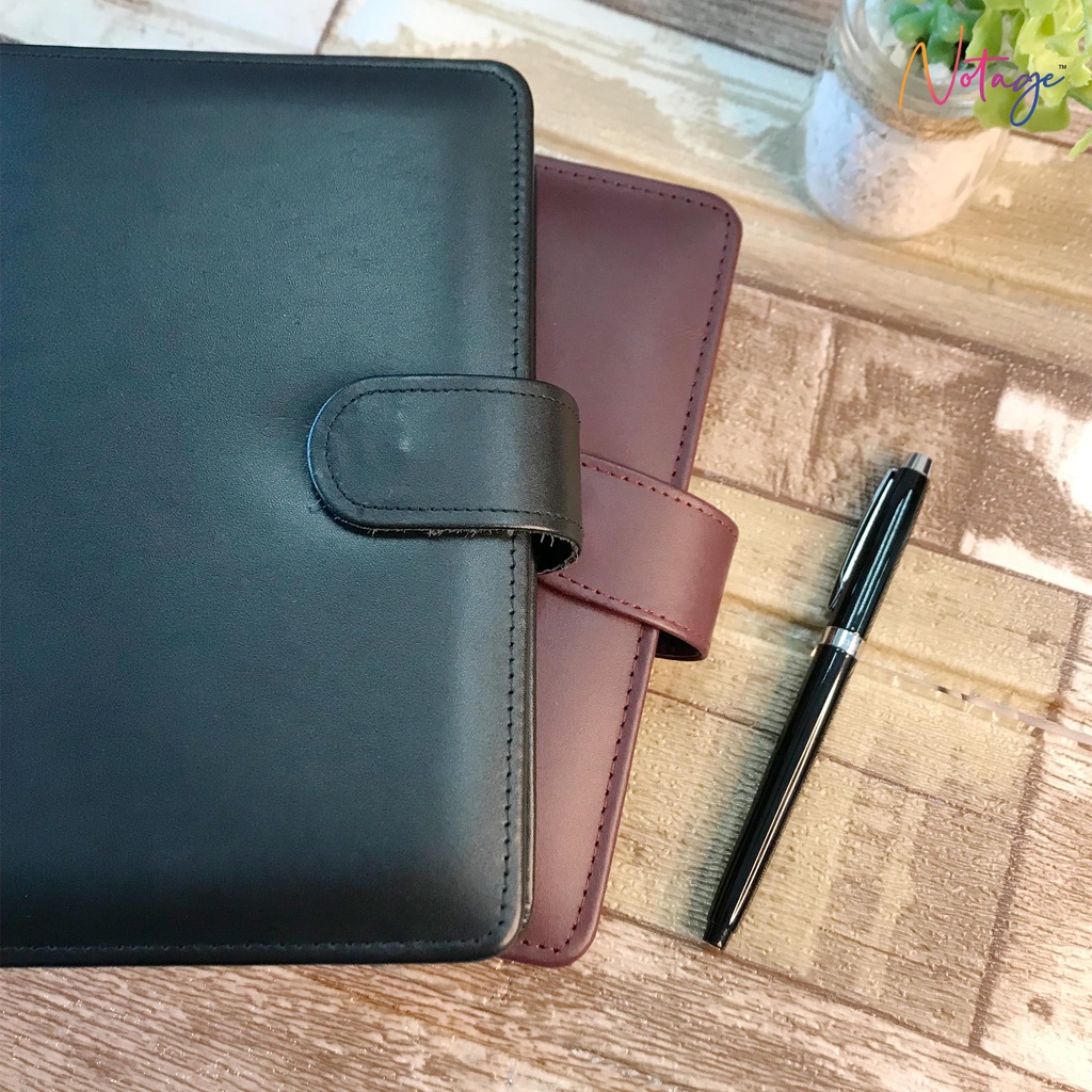 สมุดโน้ตบุ๊ก ปกหนัง A5 B6 6 ห่วง หรูหรา สําหรับใช้ส่วนตัว 2022 | Shopee Thailand