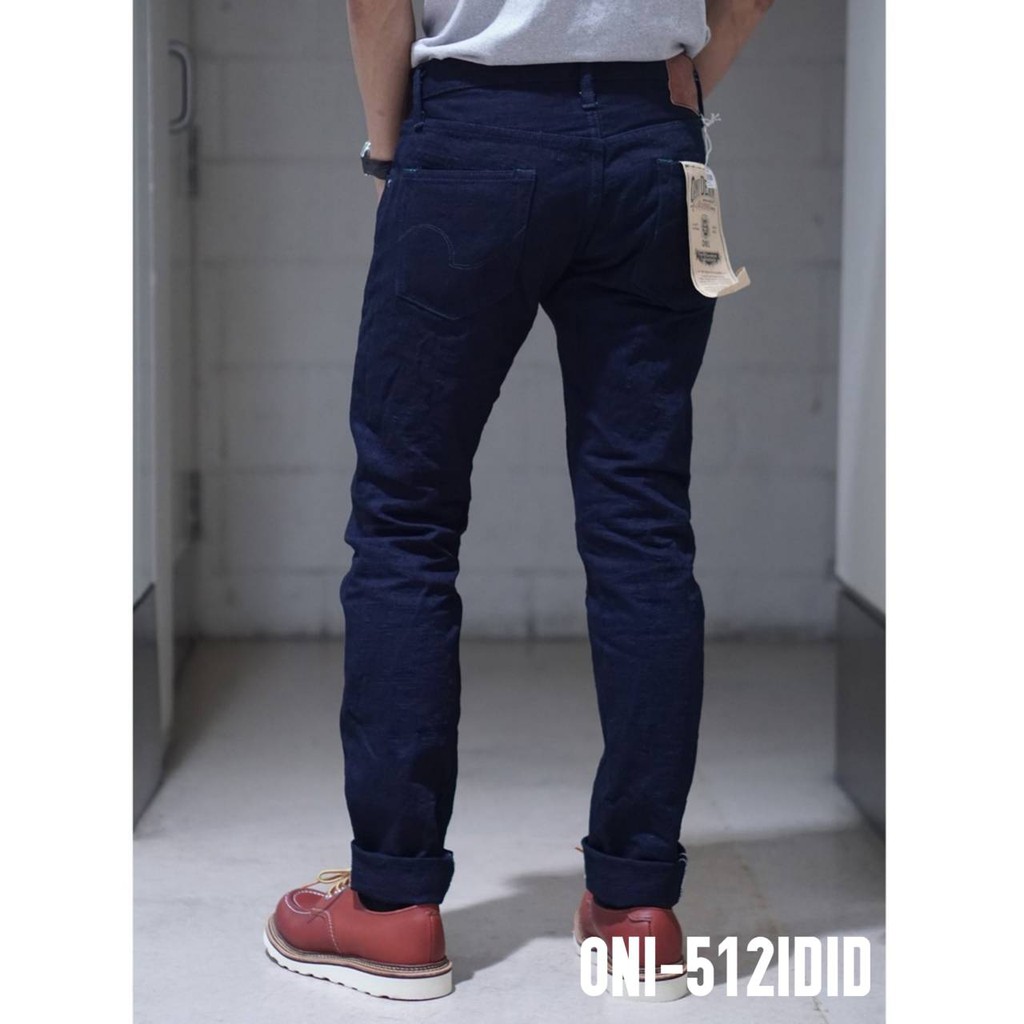 กางเกงยีนส์ ONI DENIM INDIGO X INDIGO 14 oz MADE IN JAPAN | Shopee Thailand