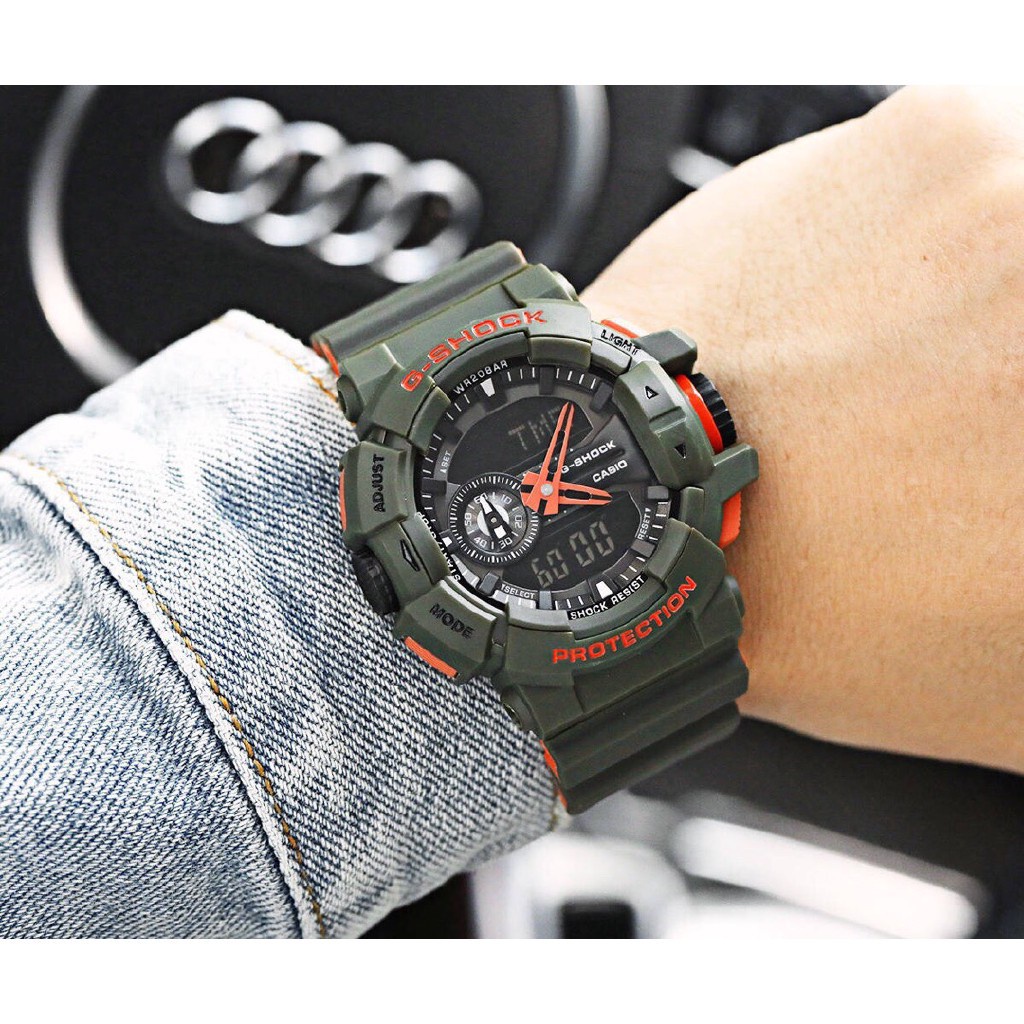 (ของแท้ 100%) New Casio Gshock GA400 GA-400 Vampire Autolight ของแท้ มี ...