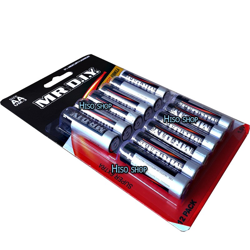 ถ่าน MR.DIY Super Extra Battery AA แพ็คละ 12 ก้อน ตอนนี้ปรับโฉมใหม่แล้ว ...
