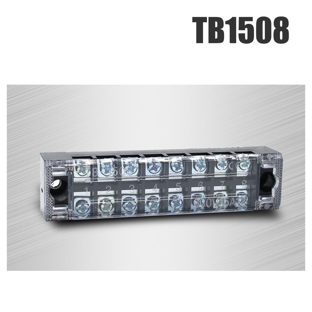 เทอร์มินอล บล๊อก Terminal Block 15A 600V มีให้เลือกหลายขนาด 3P 4P 5P 6P 8P 10P 12P | Shopee Thailand