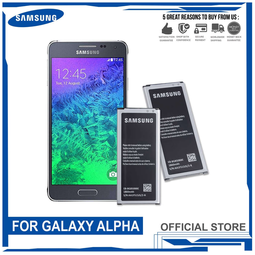 แบตเตอรี่ Samsung Galaxy Alpha G850 / G8508S / G850Y / G850K / G8509V ...