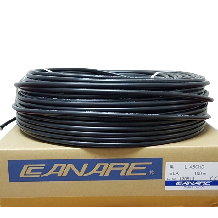 L-4.5CHD สายวีดีโอ Super Coax 3G/HD-SDI ยี่ห้อ Canare สายสัญญาณภาพ คุณภาพพรีเมี่ยม (สีดำ) Made ...