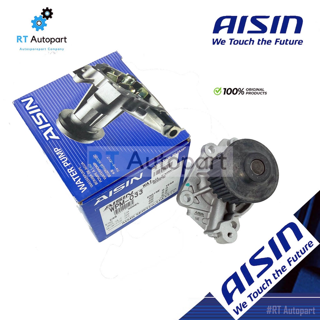 Aisin ปั๊มน้ำ Mitsubishi Lancer Ecar CK4 CK5 Cedia 4G93 เครื่อง1.8 ...