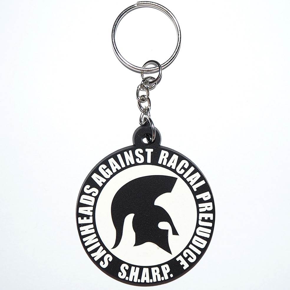 พวงกุญแจยาง skinhead against racial prejudice sharp | Shopee Thailand