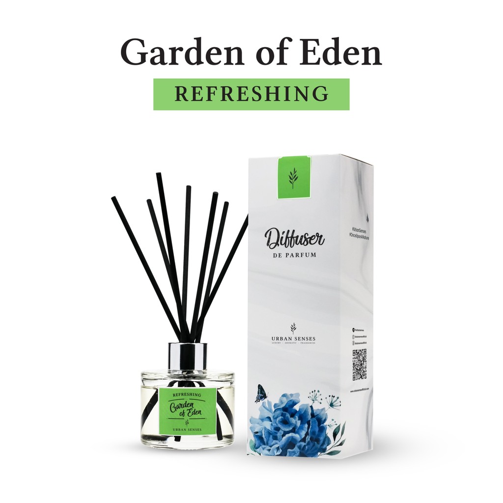 ก้านไม้หอม ไม้กระจายความหอม ไม้กระจายกลิ่น Urban Senses Aromatic Reed Diffuser - Garden of Eden ...