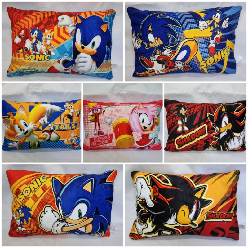 Sonic THE HEDGEHOG 58box Pillow, Shadow Tails Amy Rose Soft FurO วัสดุ ...