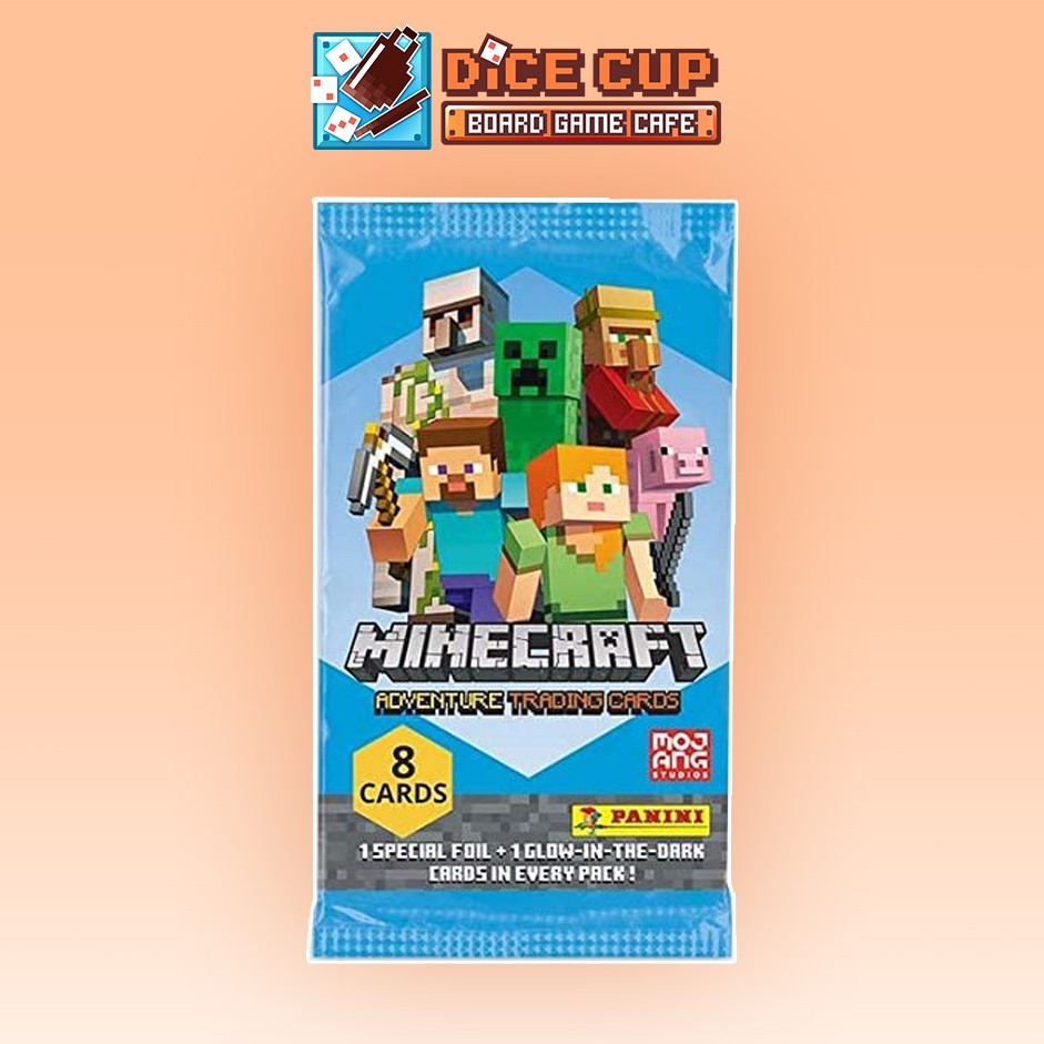 [ของแท้] PANINI MINECRAFT ADVENTURE TRADING CARDS 8-CARD Board Game ...
