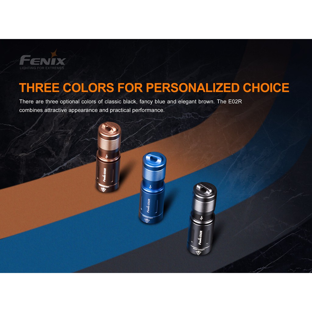 ไฟฉายพวงกุญแจ Fenix E02R RECHARGEABLE MINI KEYCHAIN LIGHT | Shopee Thailand