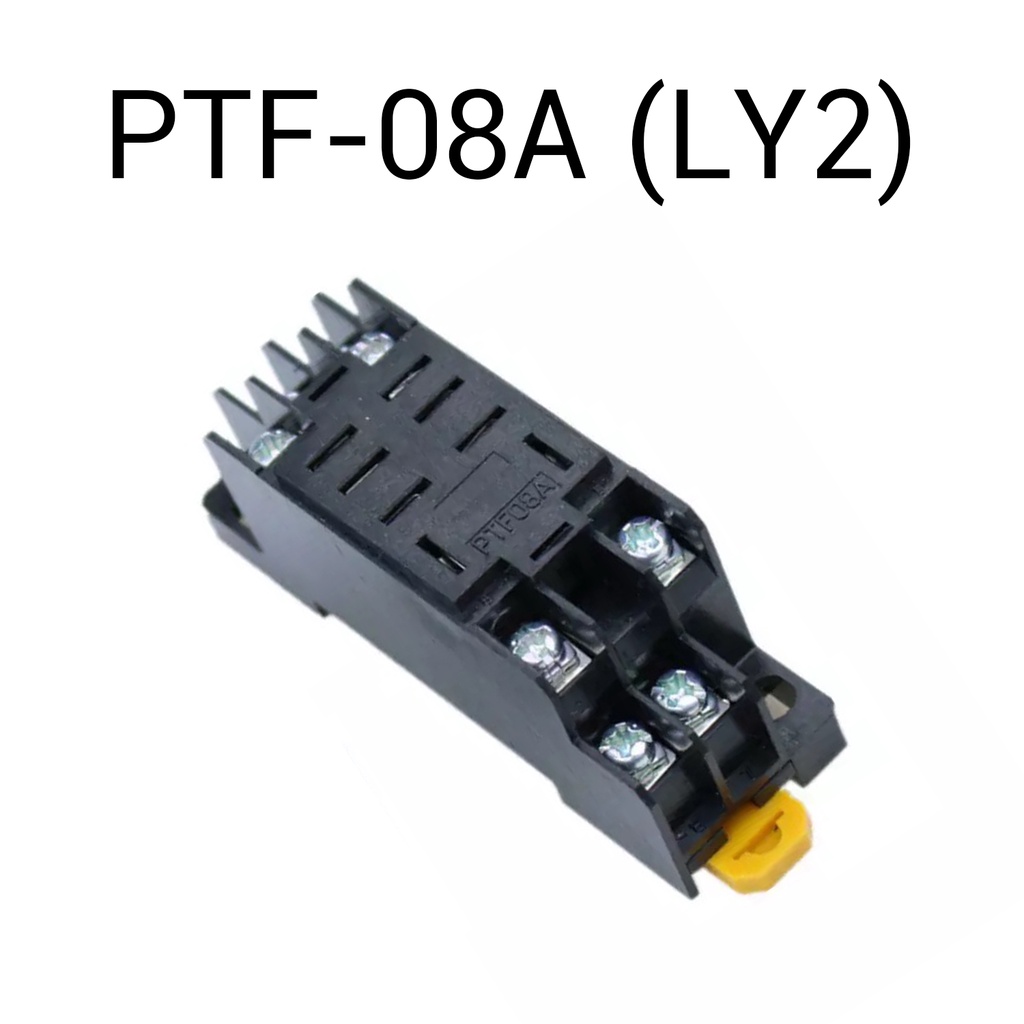 10A รีเลย์ LY2 LY4 RELAY 12VDC , 24VDC,110V, 220VAC Socket PTF-08A ...