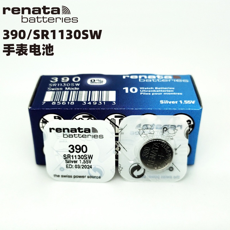 Swiss Renata 390 sr1130sw แบตเตอรี่นาฬิกา swatch ควอตซ์ นาฬิกา ...