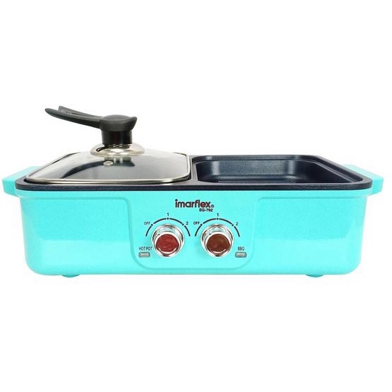 IMARFLEX เตาปิ้งย่างอเนกประสงค์ รุ่น EG-792 กำลังไฟ 1,200 วัตต์ เตาปิ้งย่าง หม้อต้ม หม้อต้มสุกี้ ...