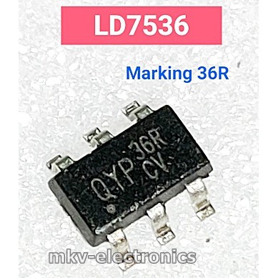(1ตัว) LD7536 , Marking 36R , IC PWM SOT23-6 (รหัสสินค้า M02433 ...
