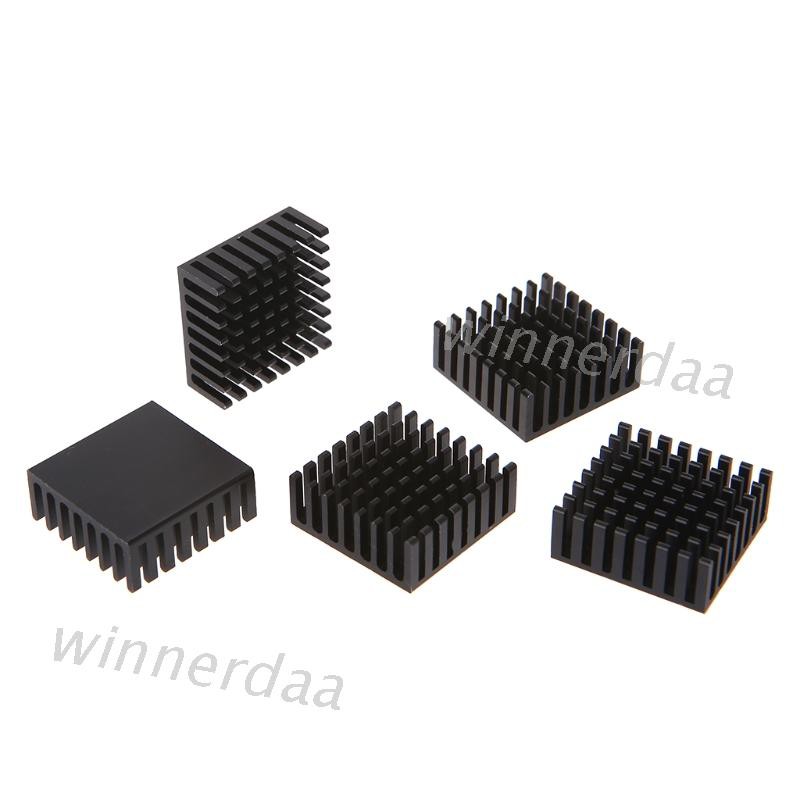 5Pcs 25*25*10mm Aluminum Heatsink Block Computer Cooler Electronic Chip ...