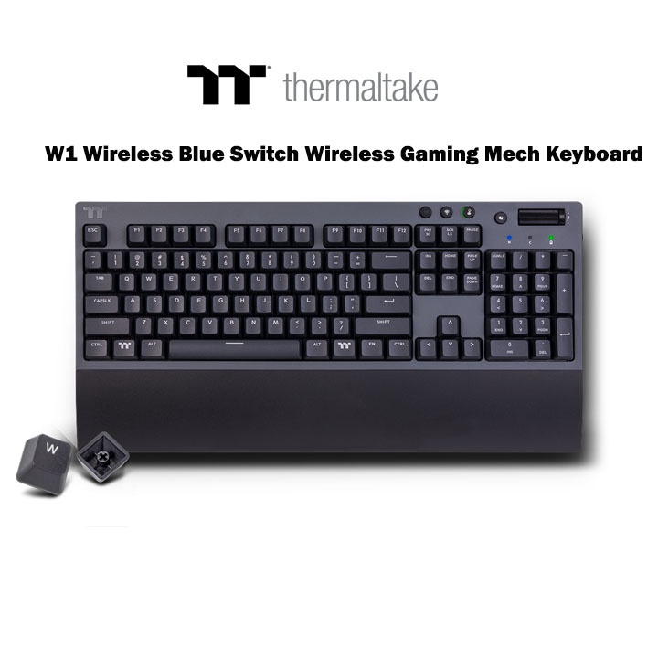 Thermaltake W1 Wireless Blue Switch Wireless Gaming Mech Keyboard / Non ...