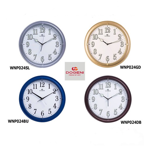DOGENI นาฬิกาแขวน รุ่น WNP024 ขนาด 12 นิ้ว มีพรายน้ำ WNP024GD,WNP024SL,WNP024DB,WNP024BU,WNP024 ...