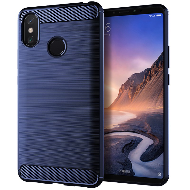 เคสนุ่ม คาร์บอนไฟเบอร์ กันกระแทก สำหรับ Xiaomi Mi Max 2 3 Pro Mix 2 2S Max2 Max3 Mix2 Mix2S Mi ...
