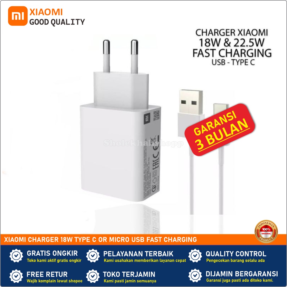 เครื่องชาร์จ Xiaomi Casan 18W คุณภาพ 18Watt ต้นฉบับ redmi note 5, 5 pro ...