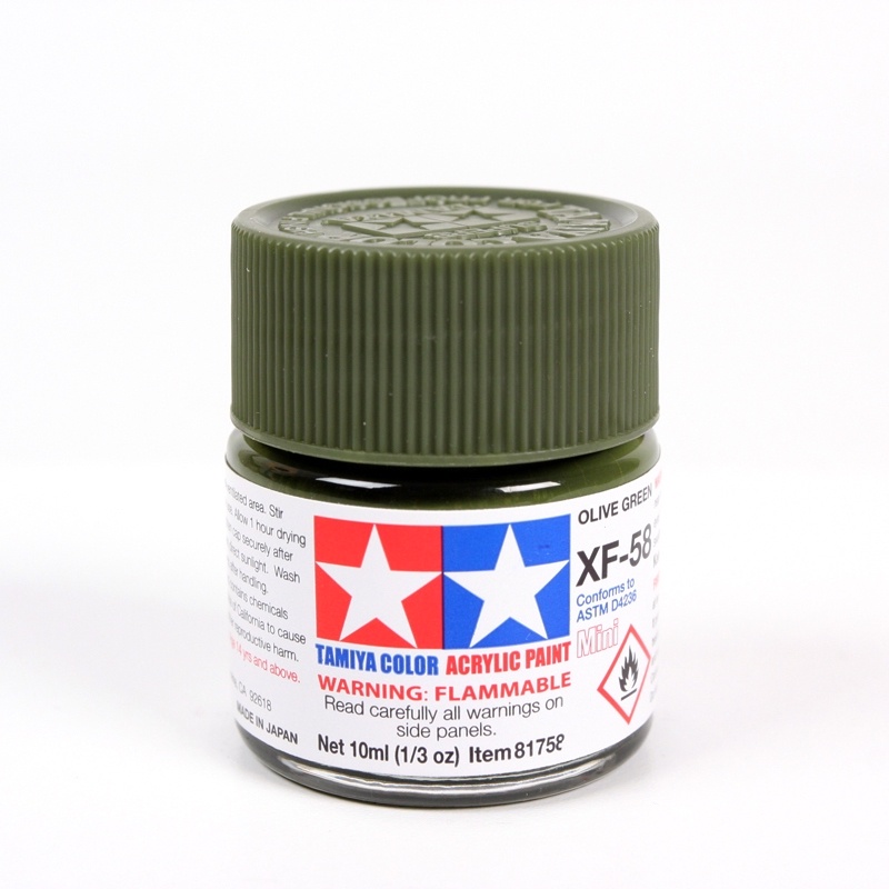 สีอะคริลิค TAMIYA ACRYLIC XF-56 81756, XF-57 81757, XF-58 81758, XF-59 ...