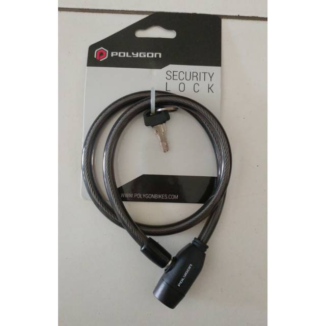 สายคีย์ / POLYGON SPIRAL LOCK | Shopee Thailand