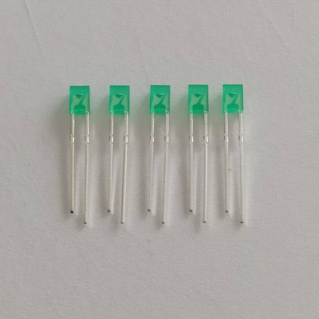 (5 ตัว) LED หลอดไฟ ไดโอด แปล่งแสง Diode Light Emiting Diode แดง เขียว ...