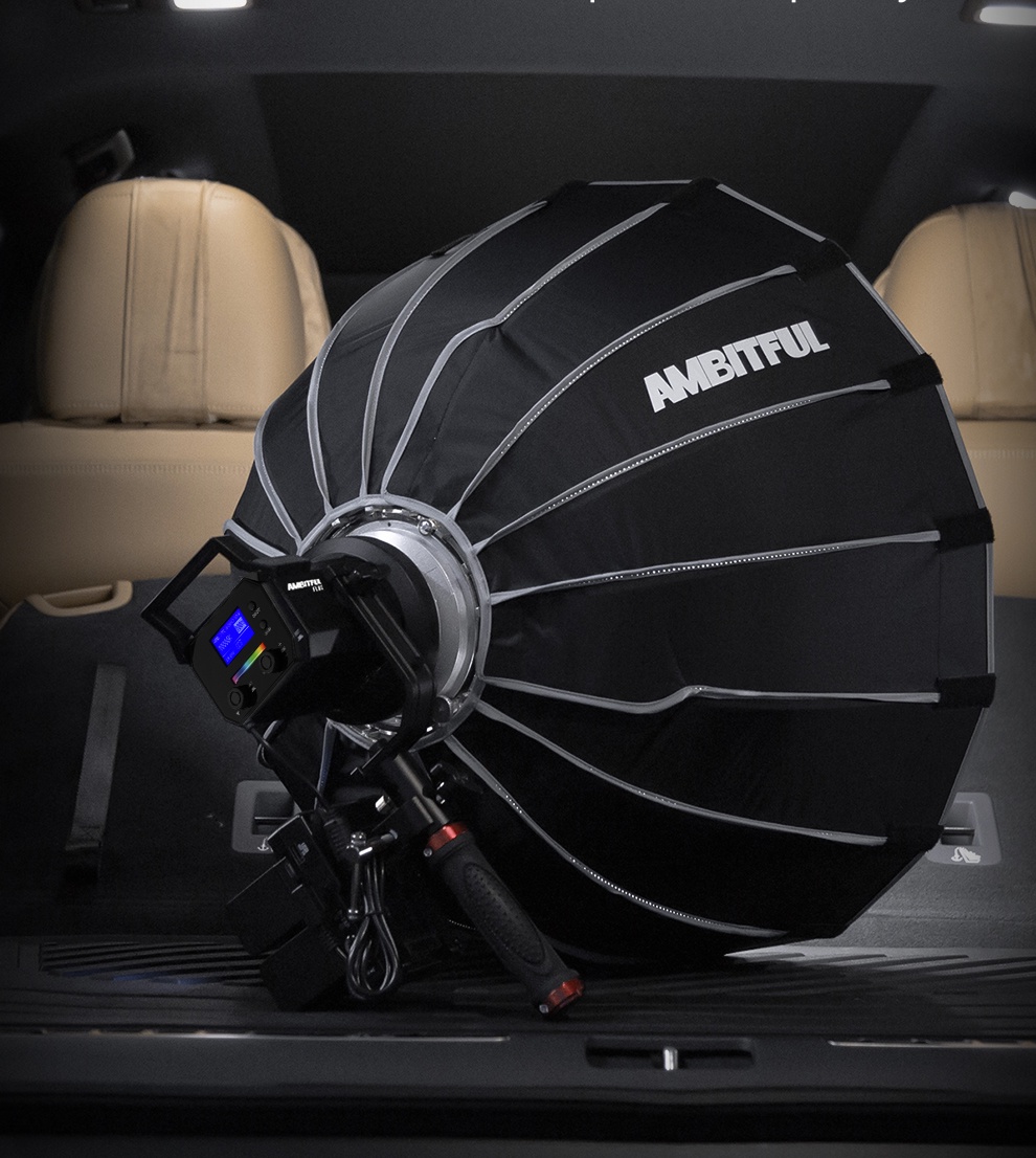 Ambitful FL80 ไฟวิดีโอ LED RGB 80W 10000K สําหรับถ่ายภาพกลางแจ้ง ...