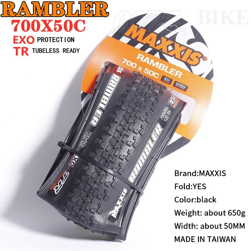Maxxis RAMBLER ยางล้อรถจักรยาน 700x40C 700x45C 50C | Shopee Thailand
