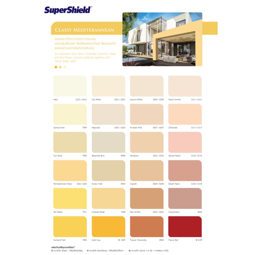 TOA SuperShield เบอร์ G100 S100 G111 G200 (18ลิตร) ถังใหญ่ สีทาภายนอก สีเกรดสูง สีน้ำ สีทาบ้าน ...