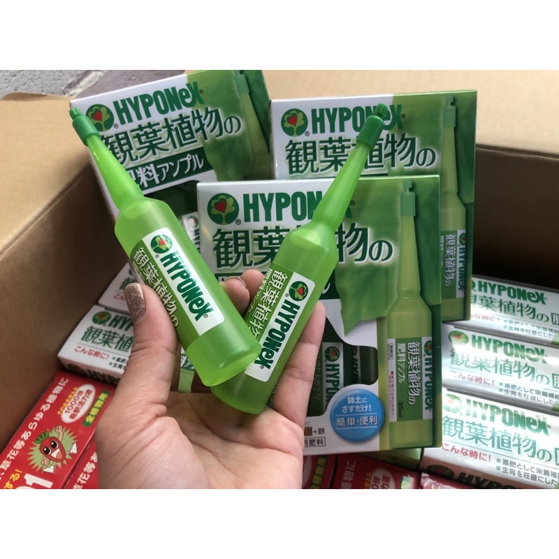 ปุ๋ย HYponex Ampoel สินค้านำเข้าจากญี่ปุ่น เขียวอ่อน ฟ้า ชมพู ส้ม (1 กล่อง มี 10 หลอด) | Shopee ...