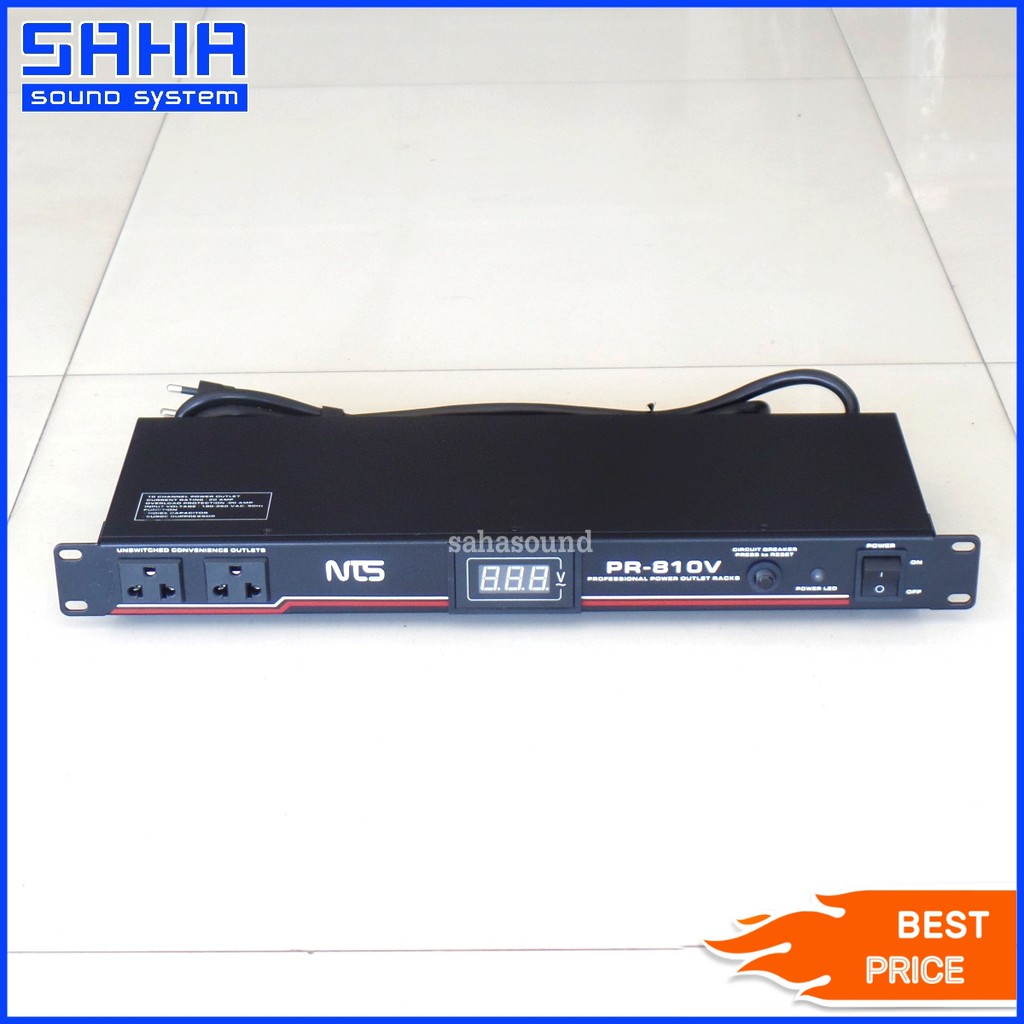NTS PR-810V AC Outlet เพาเวอร์เบรกเกอร์ 10 ช่อง (VU Meter) sahasound - สหซาวด์ | Shopee Thailand