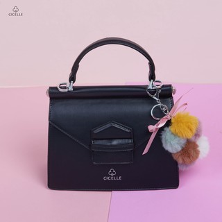 Cicelle bag รหัสรุ่น 379 ขนาด 7 นิ้ว มีสายสะพายยาว แถมฟรีปอมพวงองุ่น ...