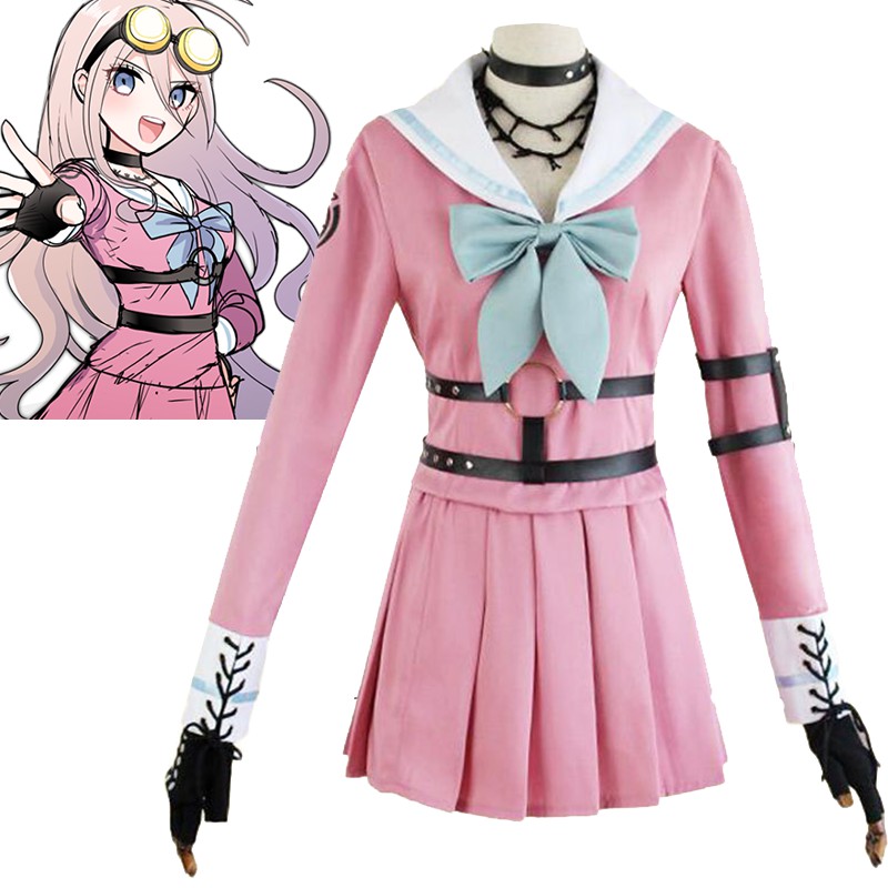 DanganRonpa V3 Killing Harmony Iruma Miu Cosplay Halloween Costume Suit ...