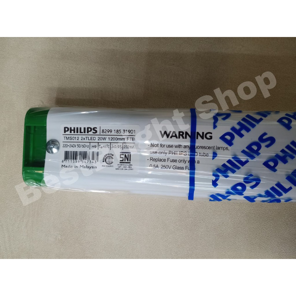 Philips SET TMS012 2XTLED 20W Plus BALLAST Chilips EB-Ci 1-2 36/1-4 18W ...